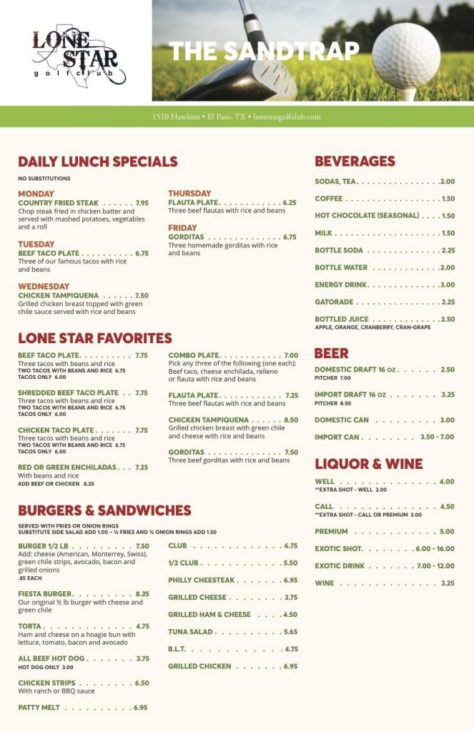 Restaurant - Lone Star Golf Club